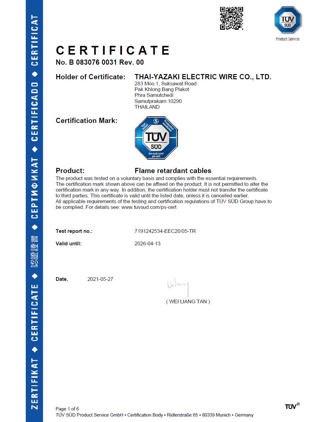 Thai Yazaki Electric Wire